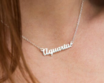 Zodiac Sign Necklace - Etsy
