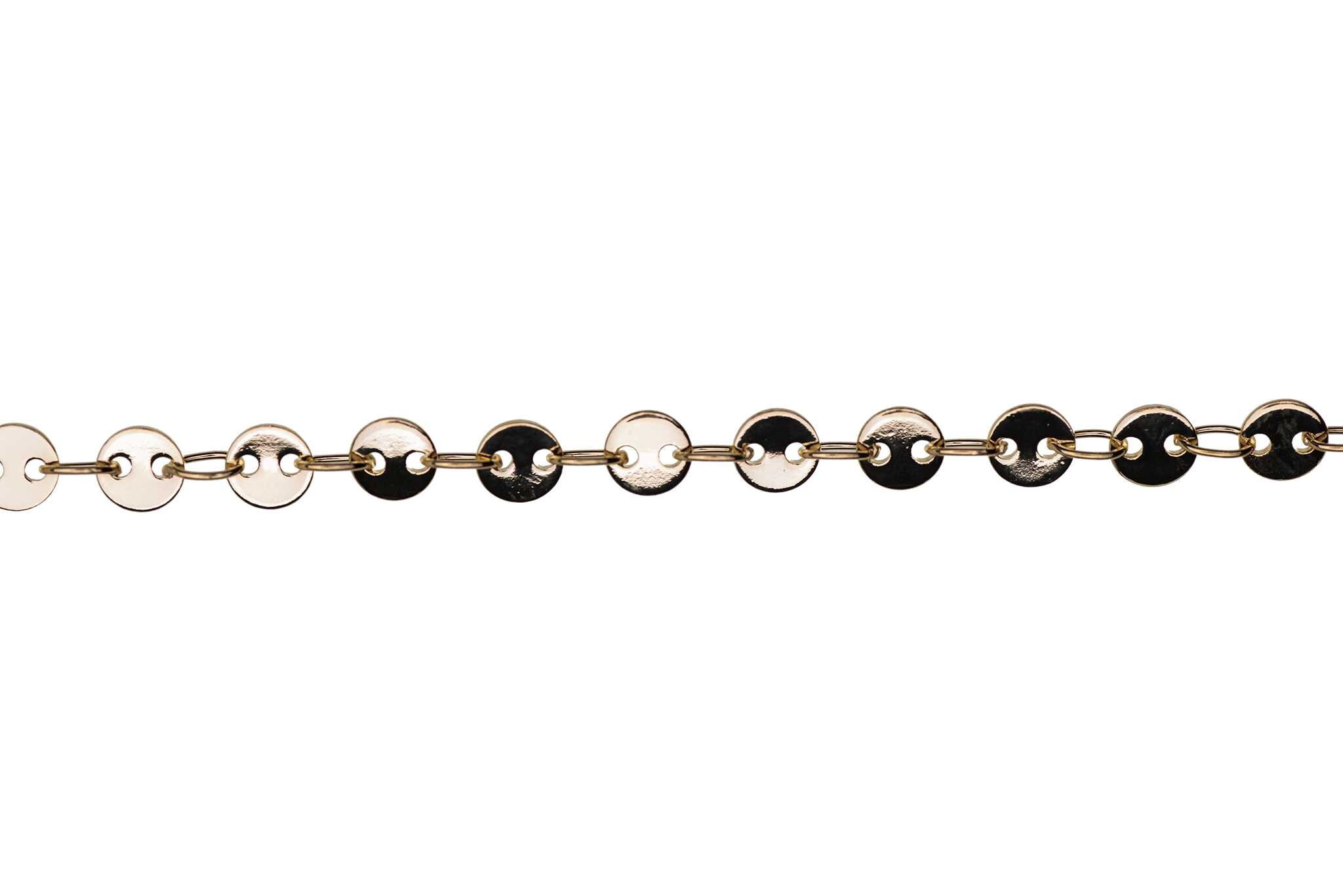 4mm Round Disc Specialty Chain Sold by the Foot Available in Multiple ...