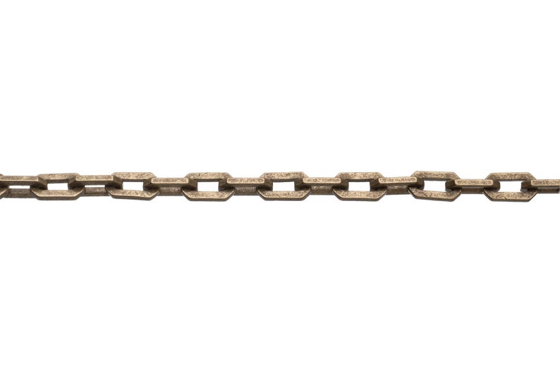 6mm X 10mm Angular Cable Chain Sold by the Foot Available in Multiple ...