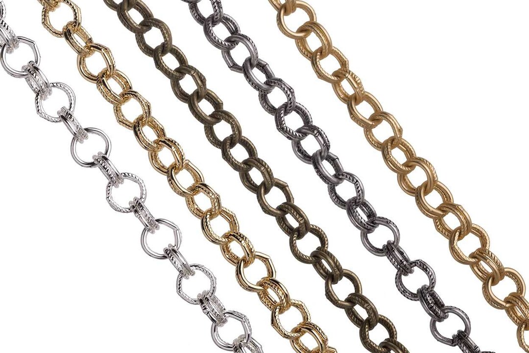 Double Link 8mm Cable Chain Sold by the Foot - Etsy