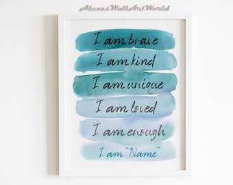 Affirmation Wall Art - Etsy