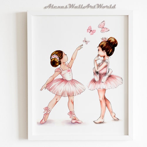 Ballerina Wall Art Little Princess Ballerina Girl Print - Etsy