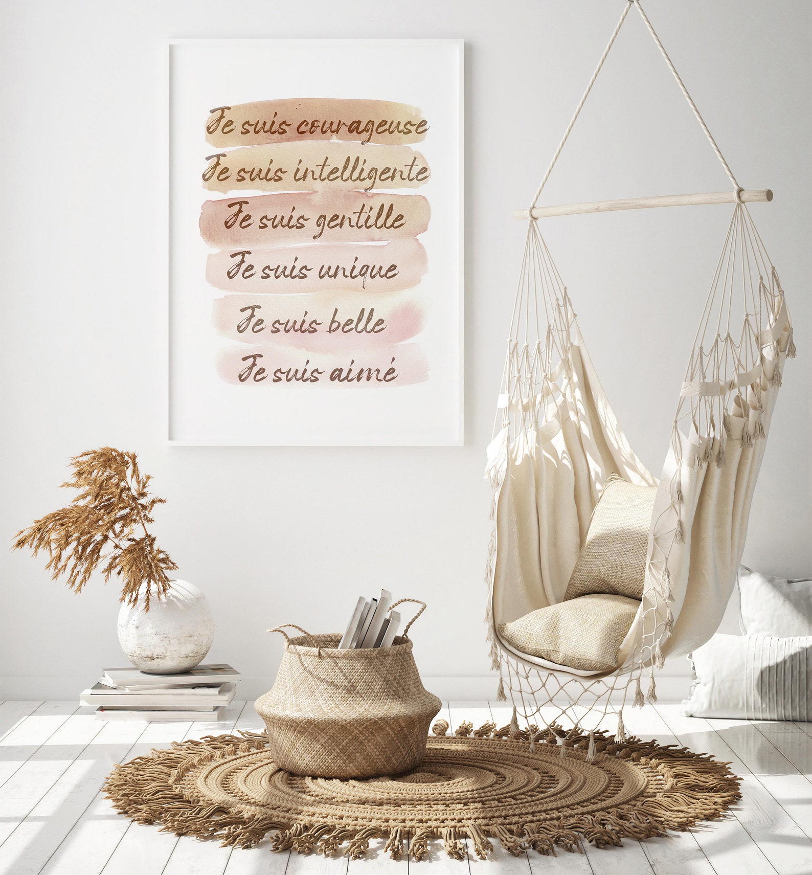 French Positive Affirmations Wall Art French Affirmation - Etsy