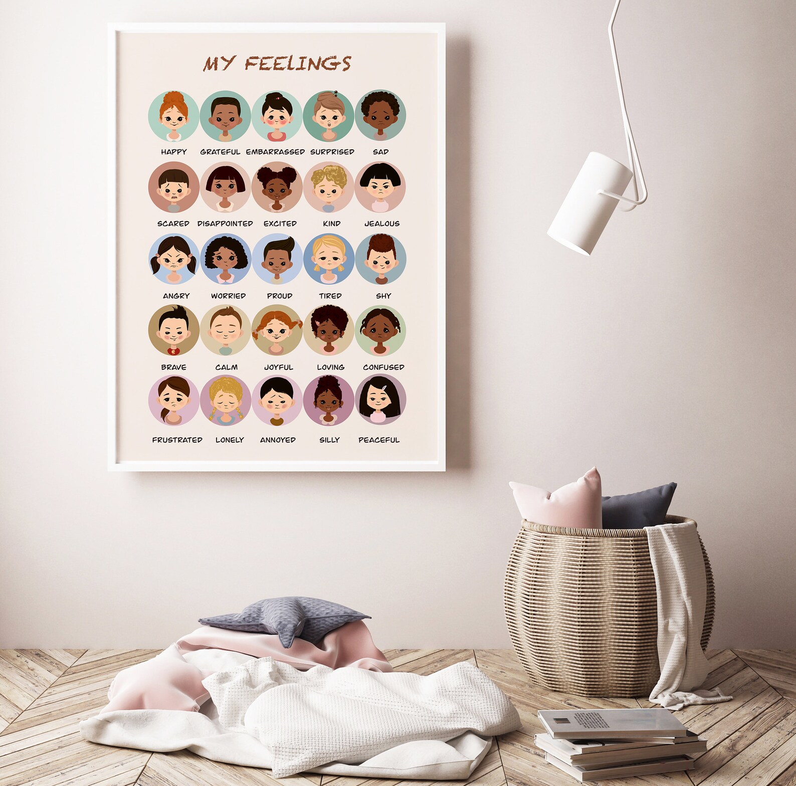 My Feelings Chart Emotions Poster Classroom Decor - Etsy