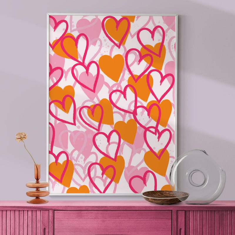 Abstract Heart Art - Etsy