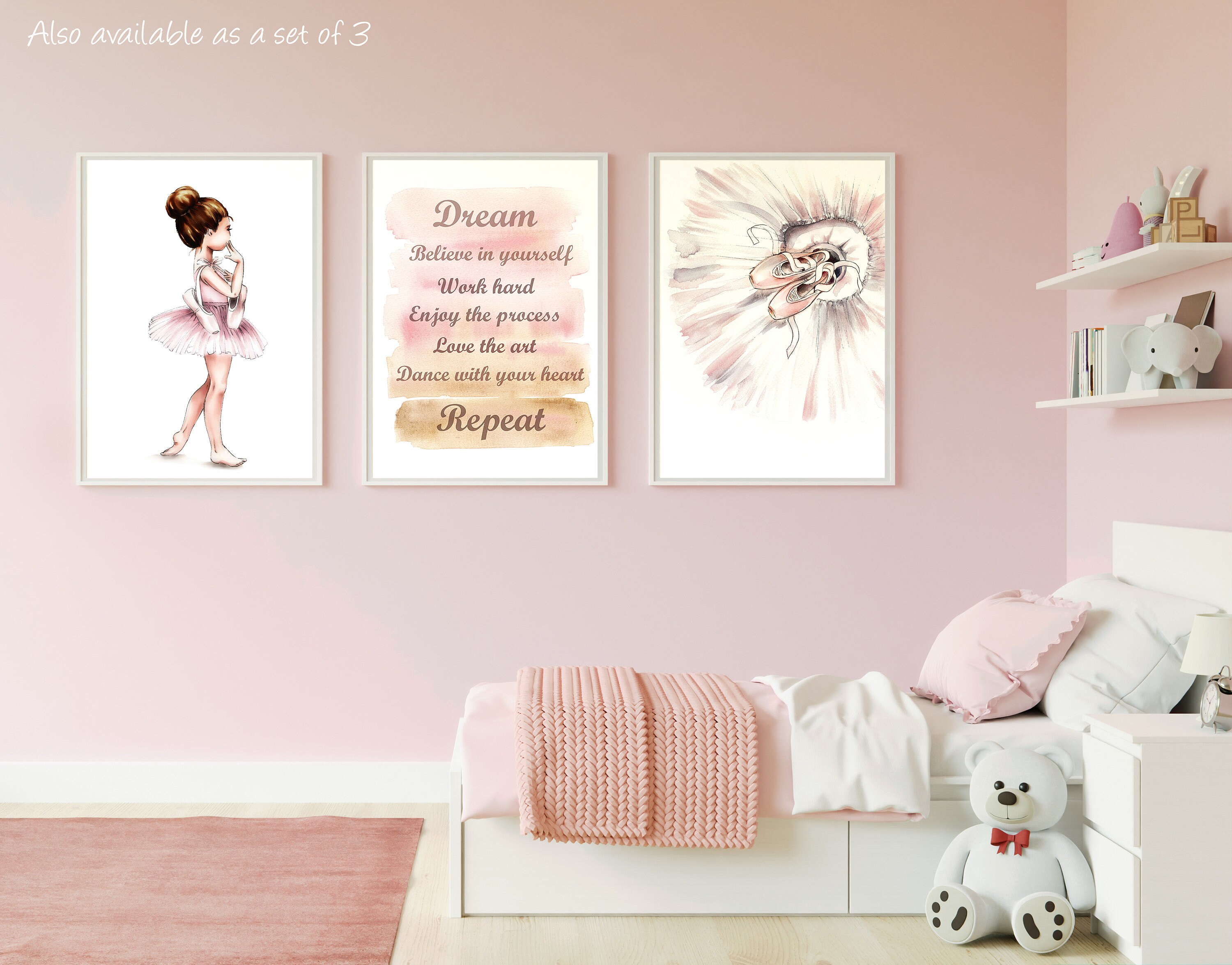Positive Affirmations Print, Watercolor Nursery Decor, Inspirational ...