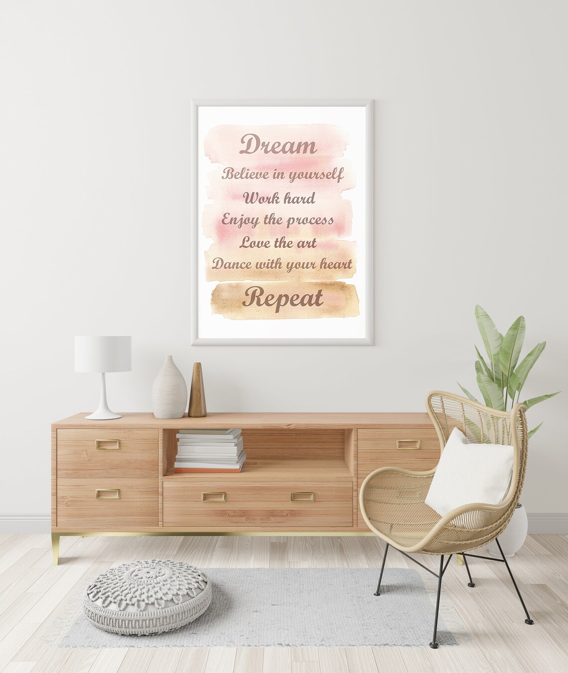 Positive Affirmations Wall Art Dancer Bedroom Affirmation | Etsy