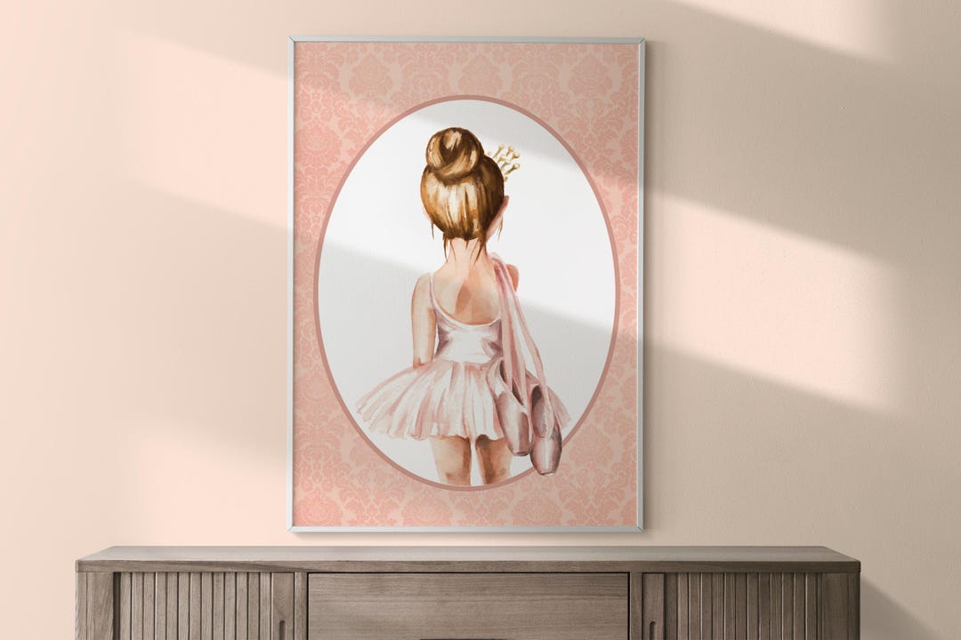 Vintage Ballet Dancer Nursery Prints – Elegant Ballet Wall Art for ...