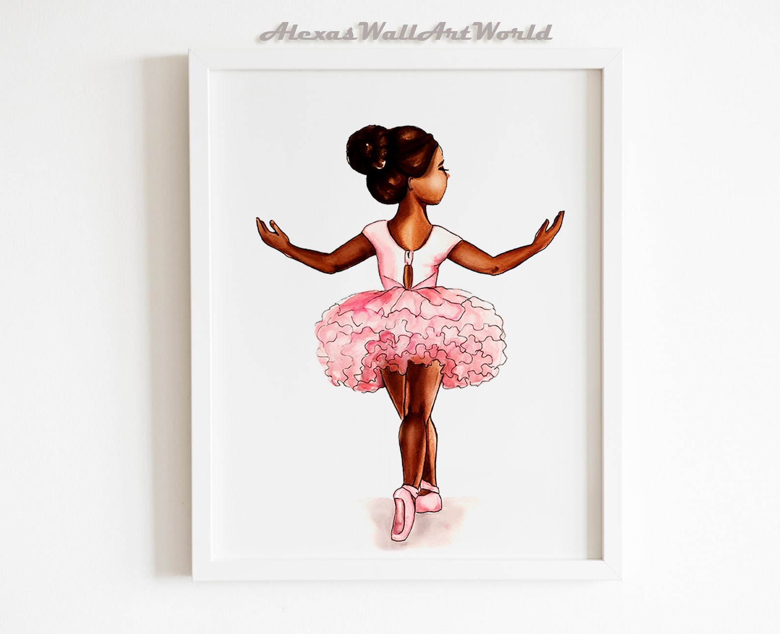 African American Ballerina Art Personalized Ballerina Prints - Etsy