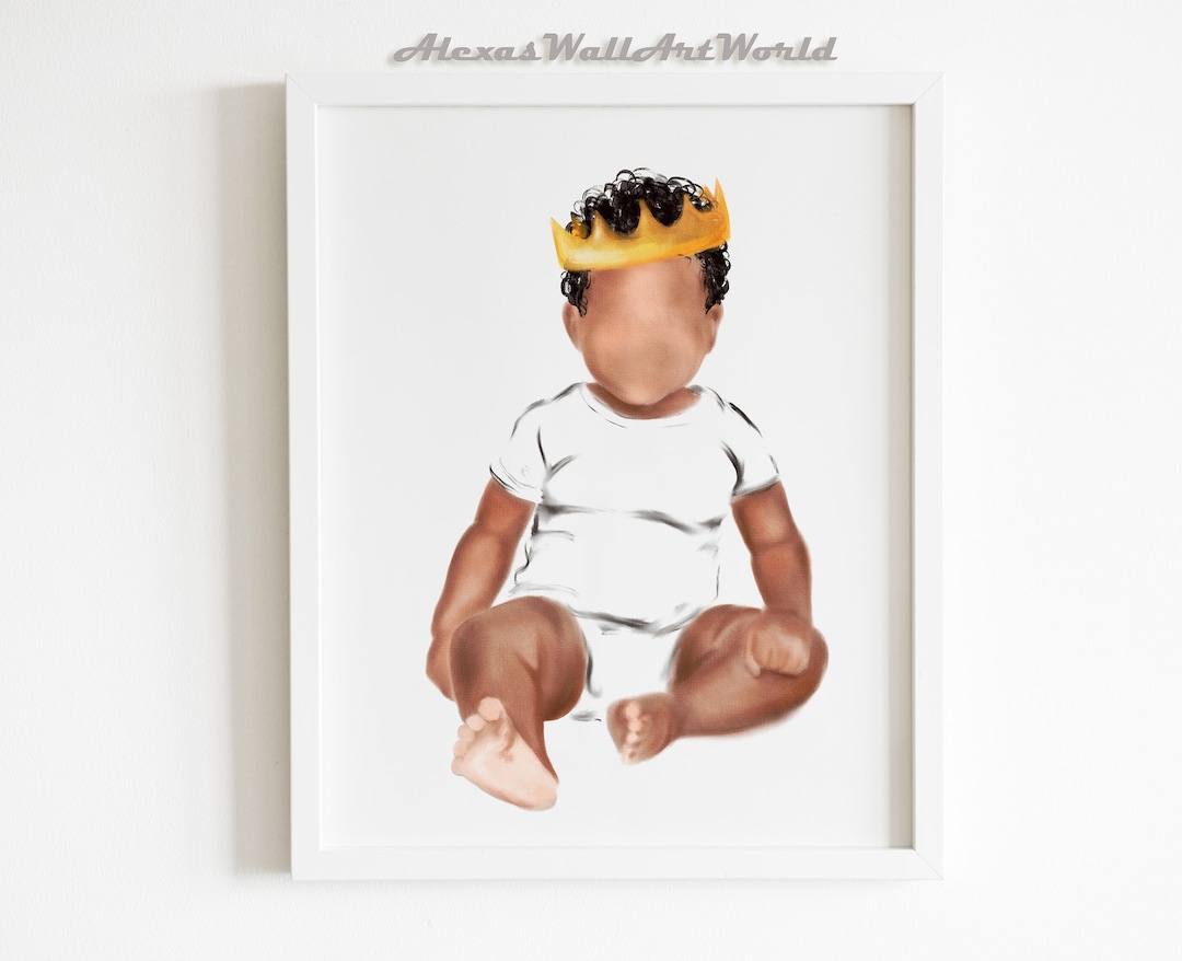 Young King Art Print, Black Boy Joy, Nursery Decor (digital) - Etsy