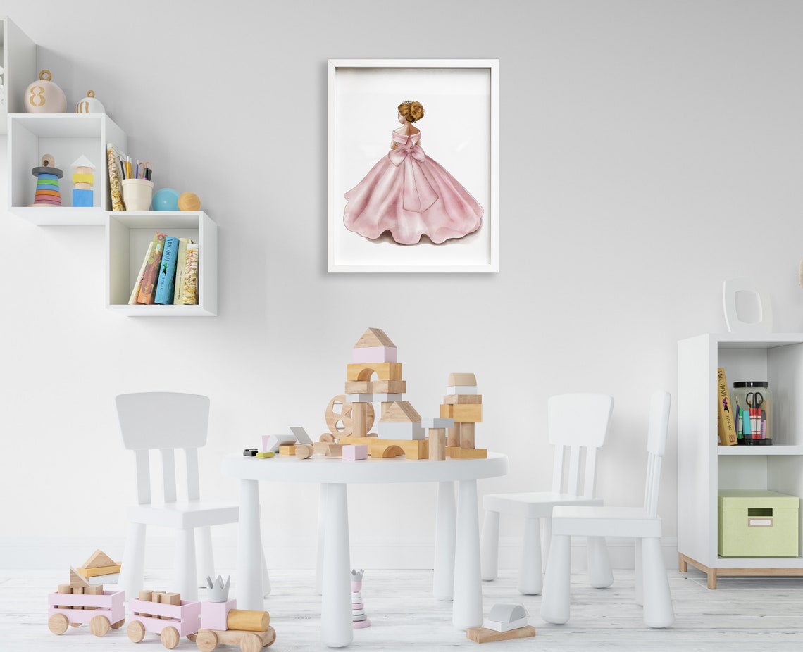 Princess Prints Princess Wall Art Decor Little Girl Nursery - Etsy