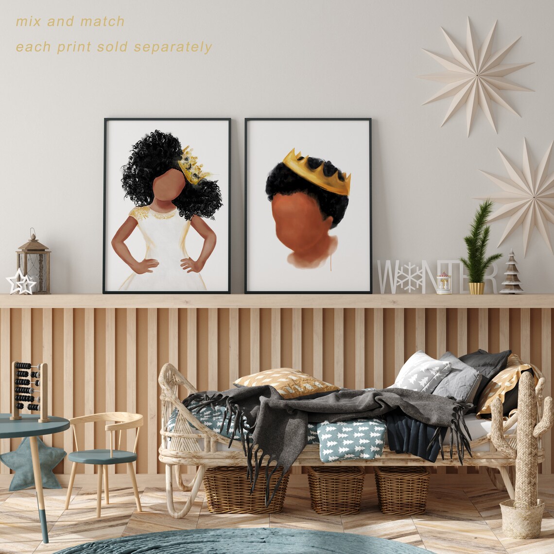 Personalized Name Positive Affirmations Print African Etsy