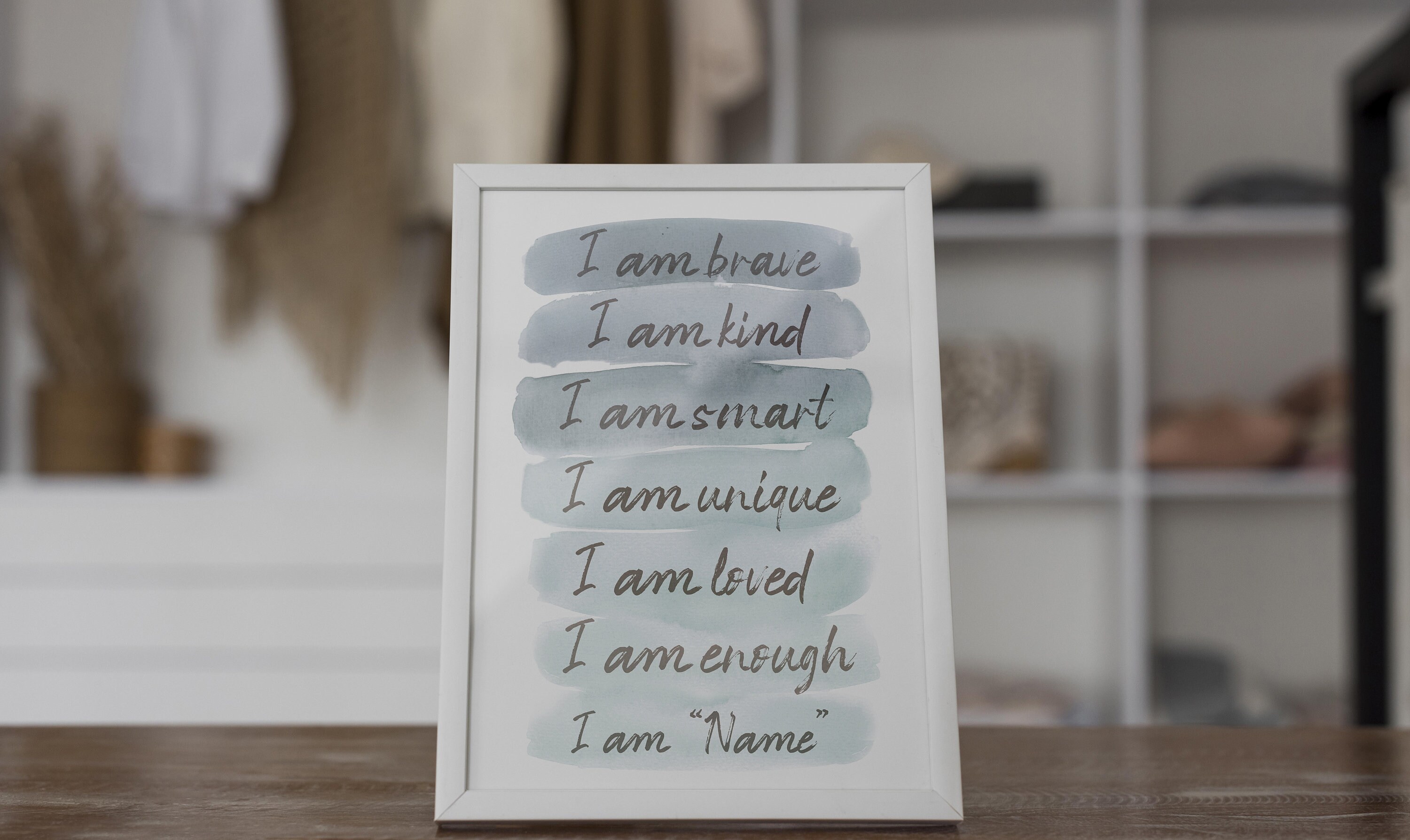 Kisd Name Positive Affirmations Poster Personalized Blue - Etsy Canada