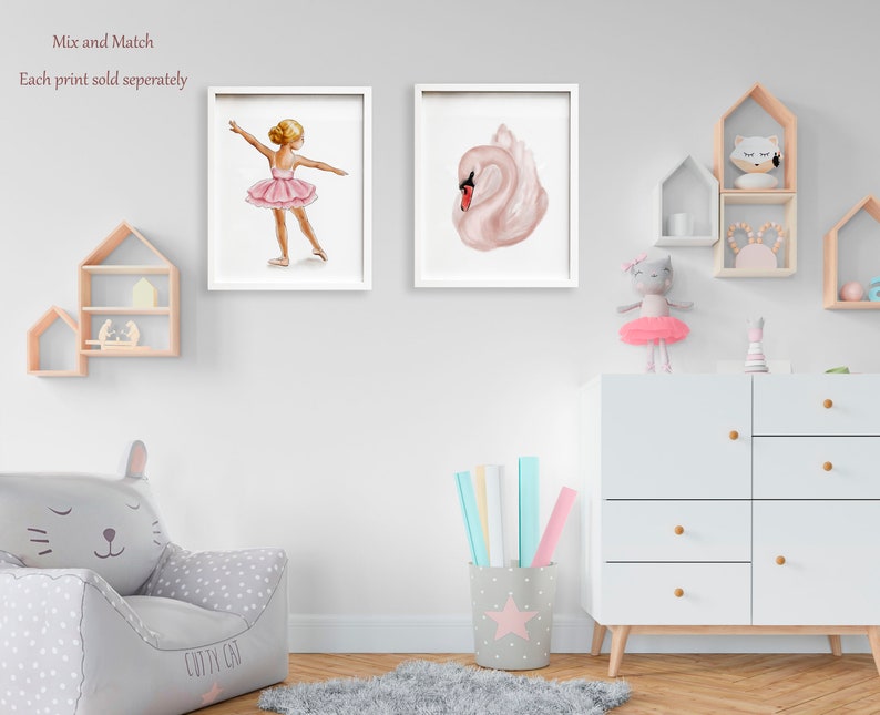 Girls Bedroom Prints, Princess Prints, Princess Wall Art Decor, Little ...