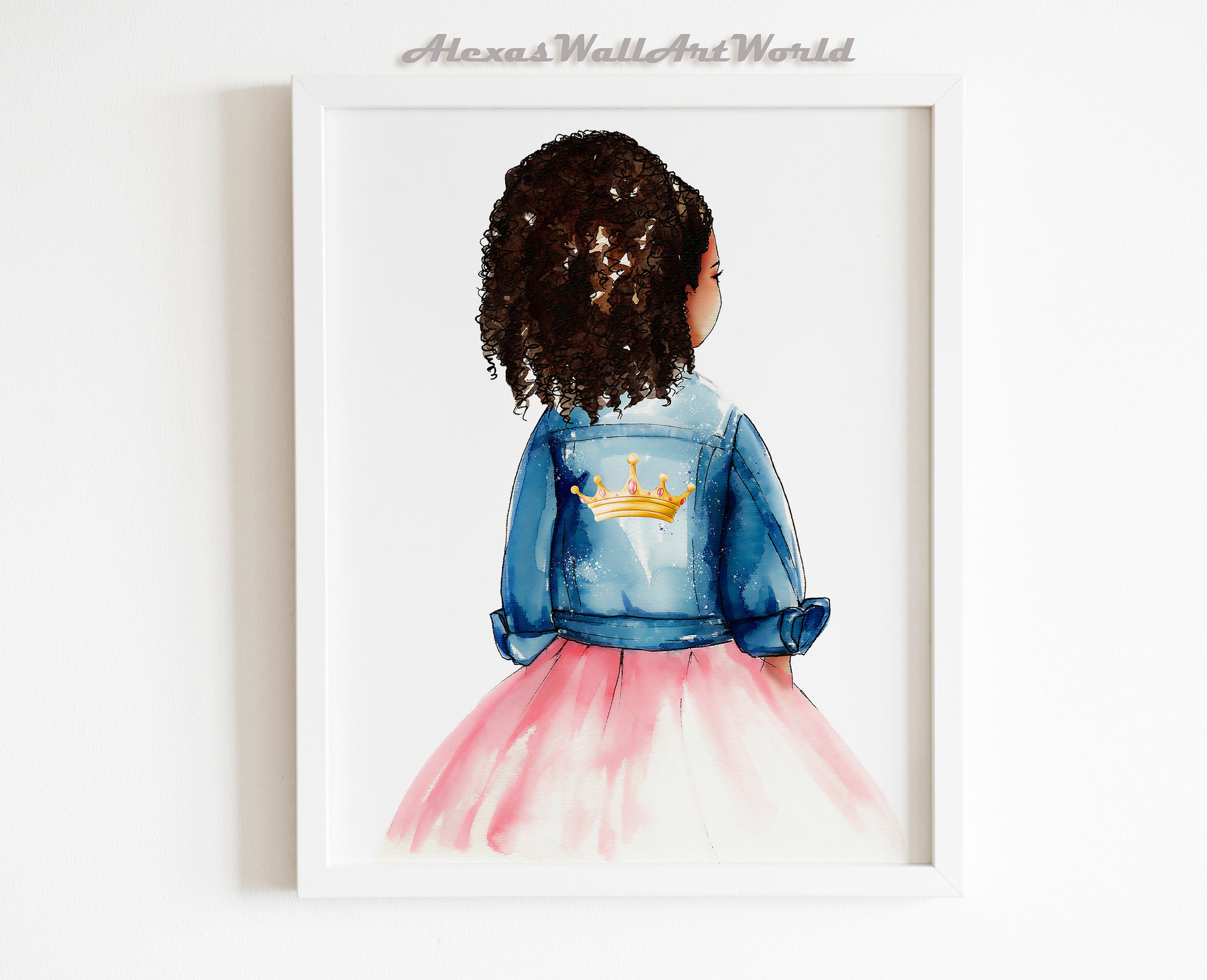 Black Girl Magic Young Queen Art Print Personalized Princess | Etsy