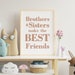 Siblings Playroom Sign, Brother and Sister Quote Print, Brother and ...