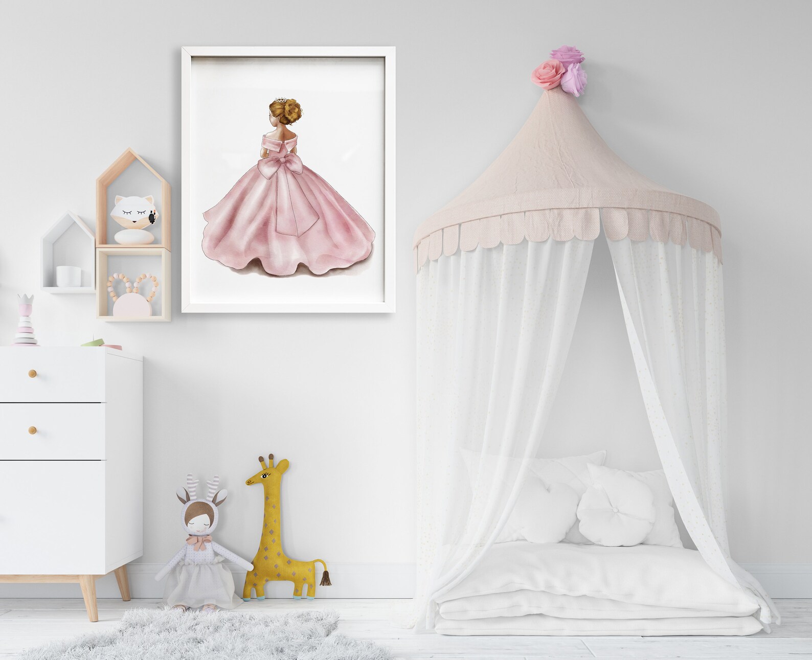 Princess Prints Princess Wall Art Decor Little Girl Nursery - Etsy