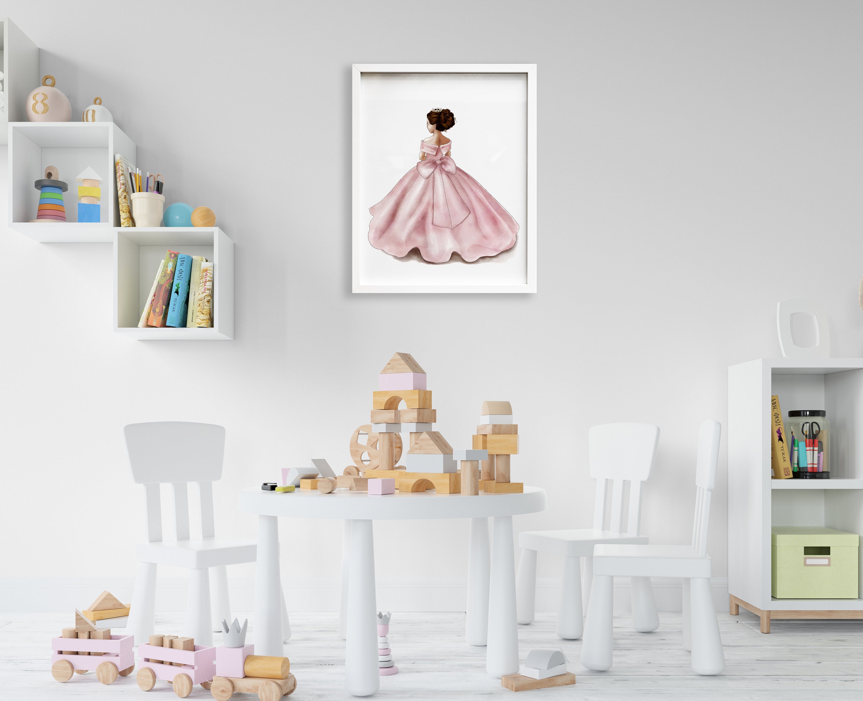 Girls Bedroom Prints, Princess Prints, Princess Wall Art Decor, Little ...