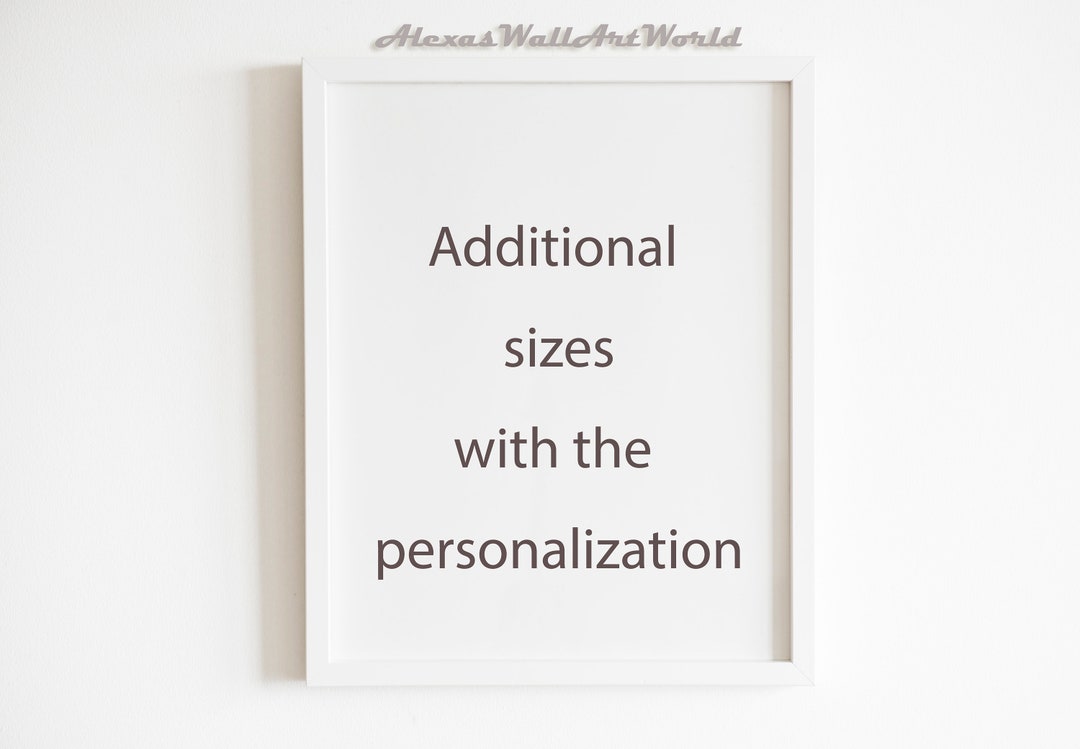 ONE Additional Size for ONE of My Artwork - Etsy