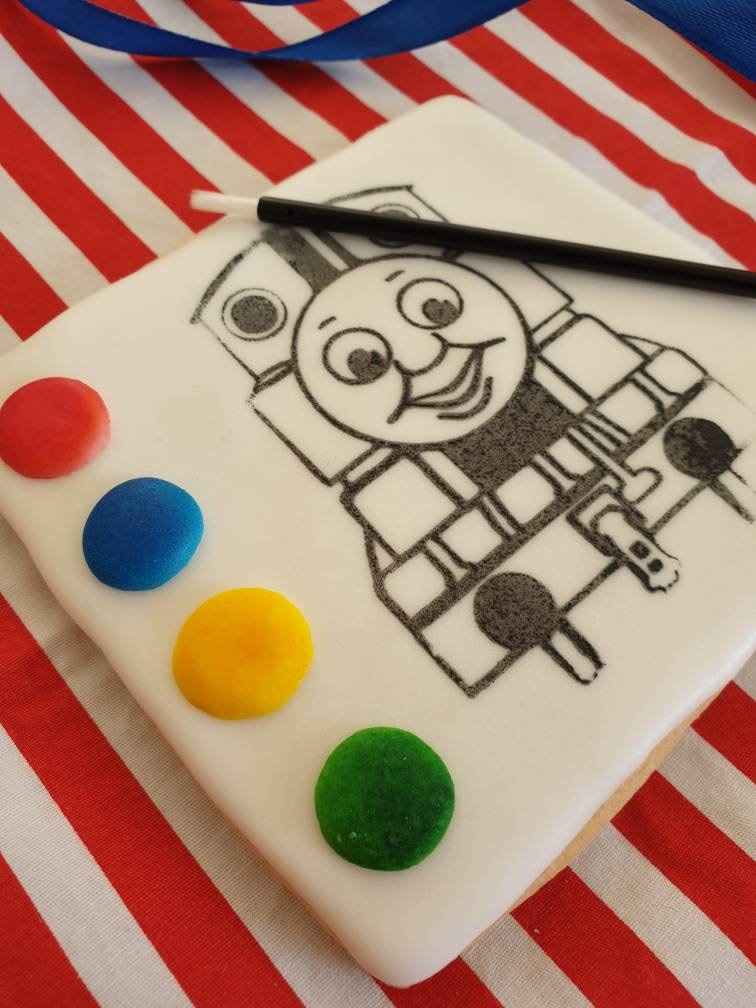 SINGLE Paint Your Own Biscuit in Giftbox Many designs to | Etsy