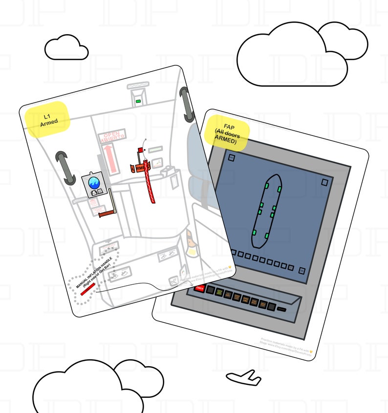 Drills Airbus A320 FA A Ditching Evac NK Flight Attendant Annual ...