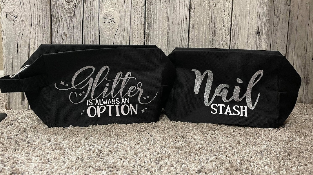 Nail Strip Storage Pouch: Canvas Zipper Bag, Nail Tech Organizer - Etsy