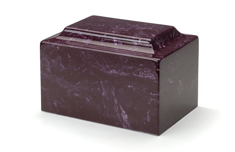 Merlot Cultured Marble Cremation Urn - Etsy