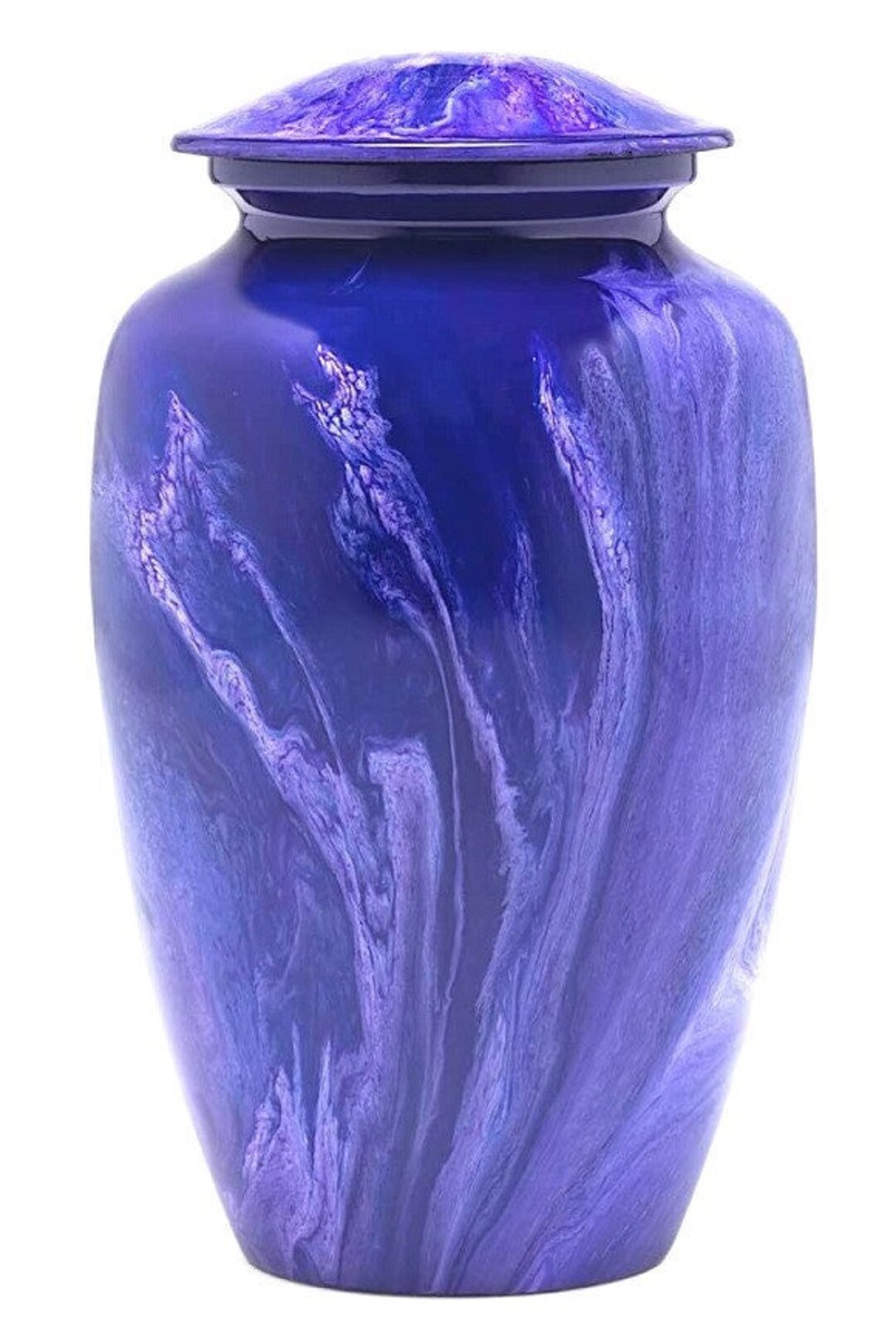 Human Cremation Urn | Urn for Ashes | "swirling Waters - Blue ...