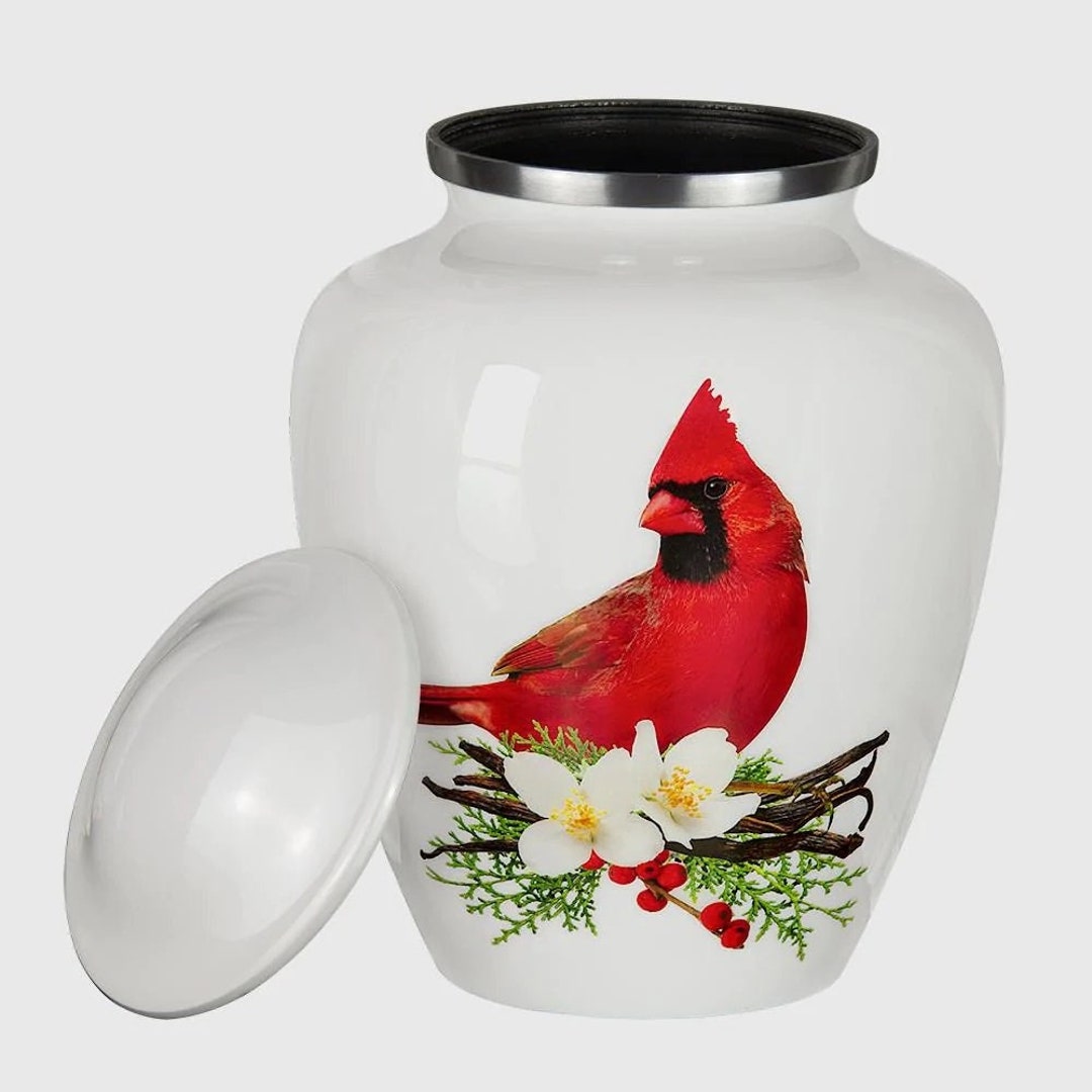 Cremation Urn | Cardinal ADULT Ash Urn | Beautiful Memorial Cardinal ...