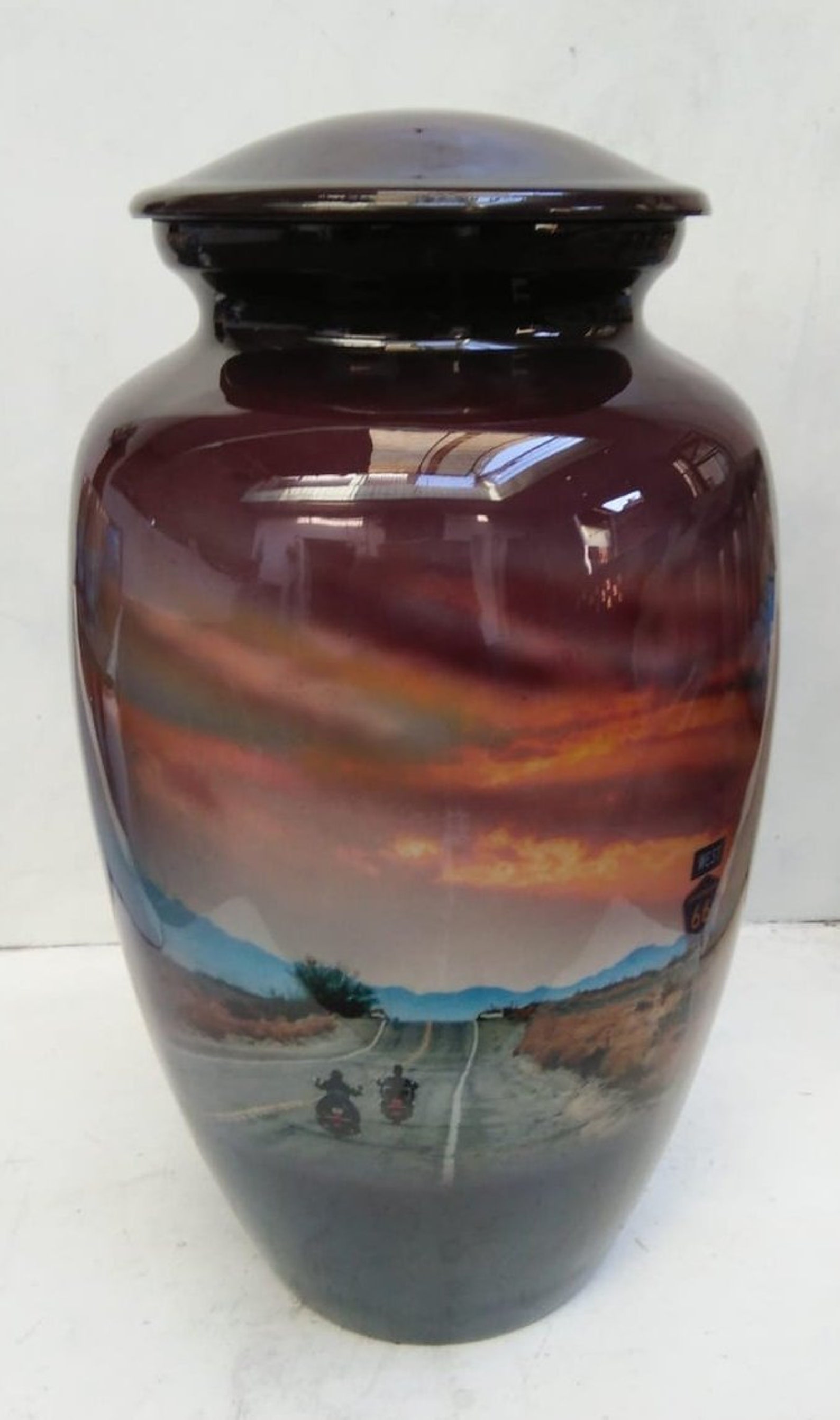 Motorcycle Cremation Ash Urn the Open Road Cremation Urn Examine the ...