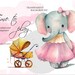 Watercolor Elephant Clipart, Nursery Decor, Cute Elephant, PNG - Etsy
