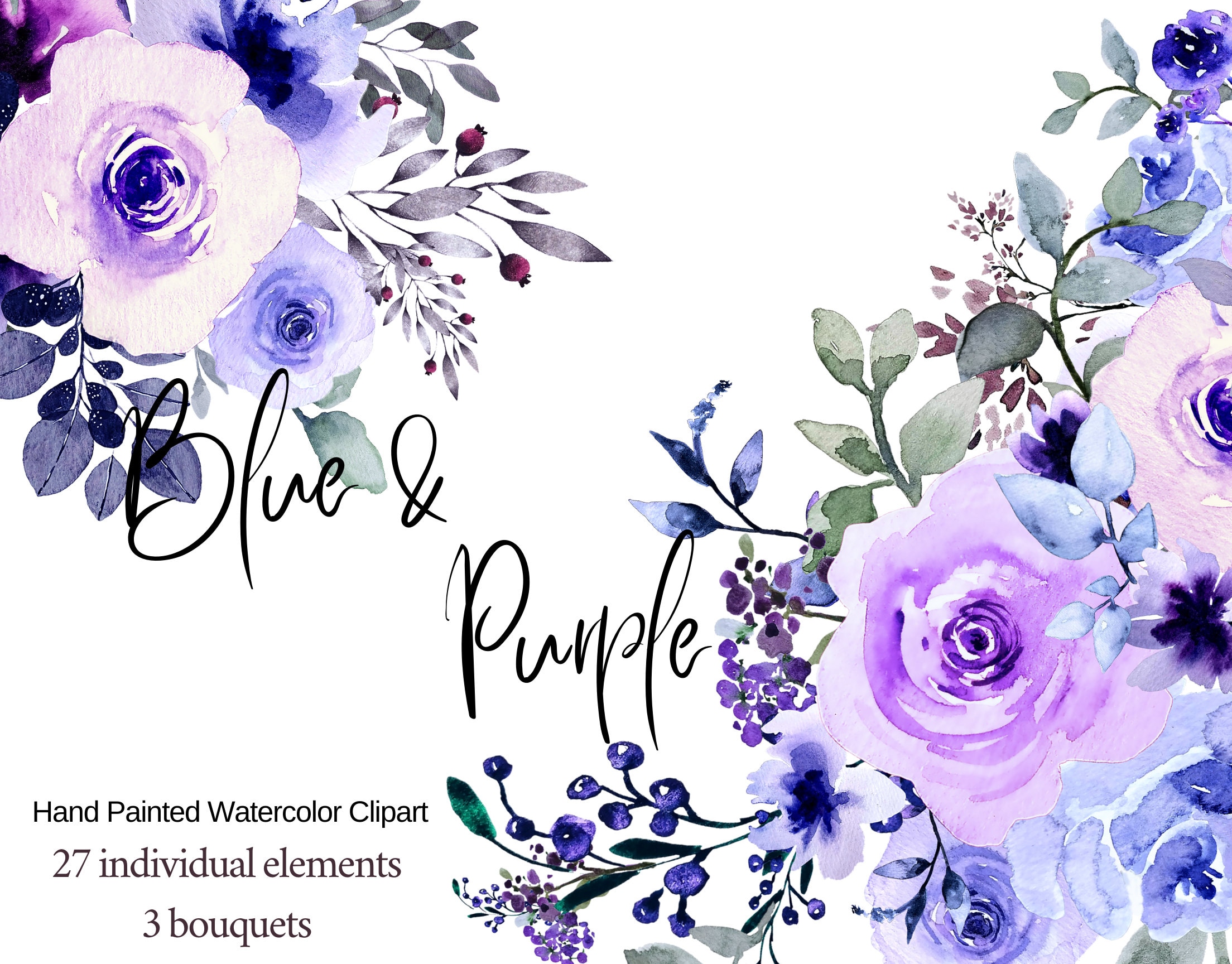 Purple Bridal Shower Clipart