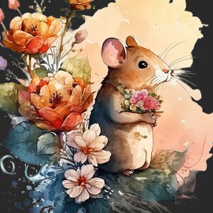 Cute Mice Clipart, Nursery Decor, Instant Download, PNG - Etsy