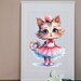Watercolor Kittens in Tutus Clipart, Kittens PNG, Nursery Clipart ...