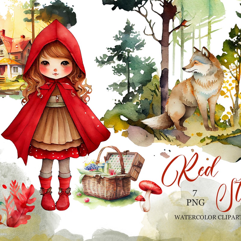 Little Red Clipart - Etsy