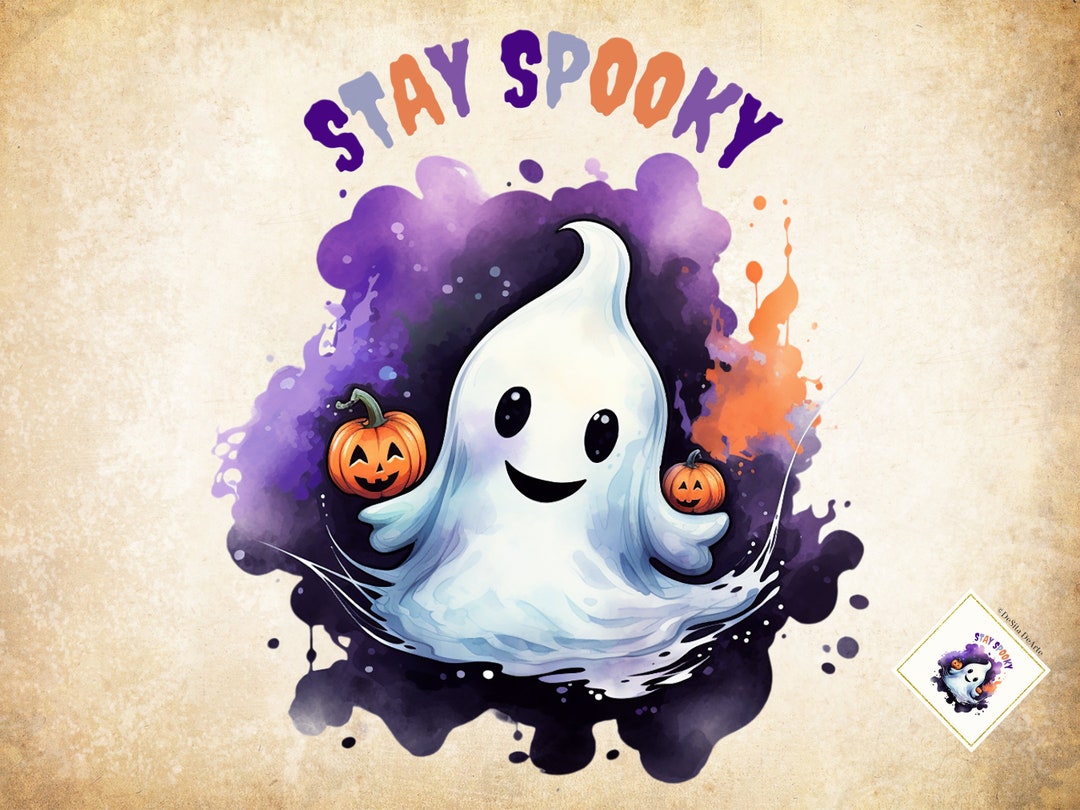 Stay Spooky Clipart, PNG Halloween Design, Groovy Halloween Png, Spooky ...