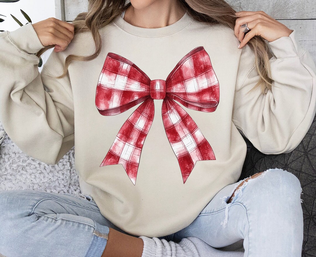 Christmas Bow Png, Holiday Spirit Design Christmas Sublimation Design ...