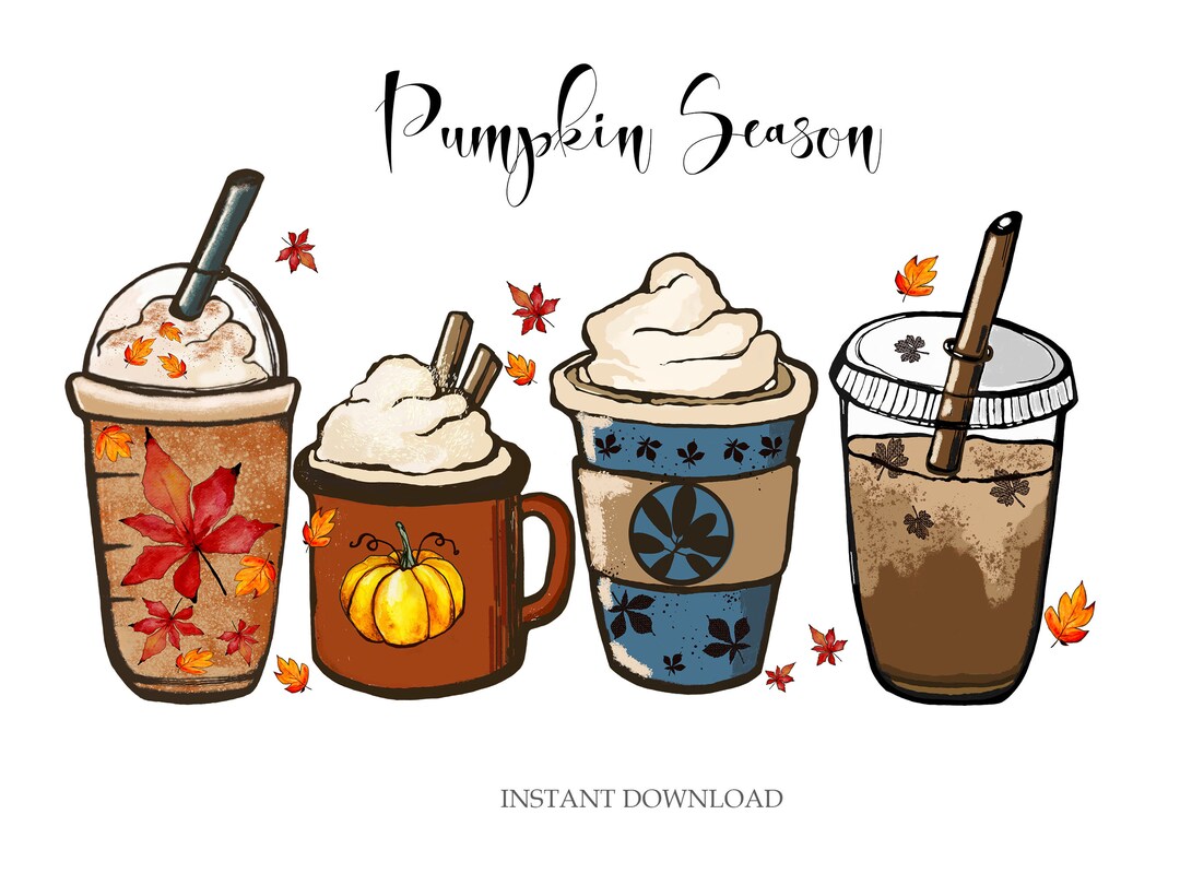 Fall Latte PNG Clipart, Pumpkin Season Leaves Coffee Thanksgiving Cozy ...