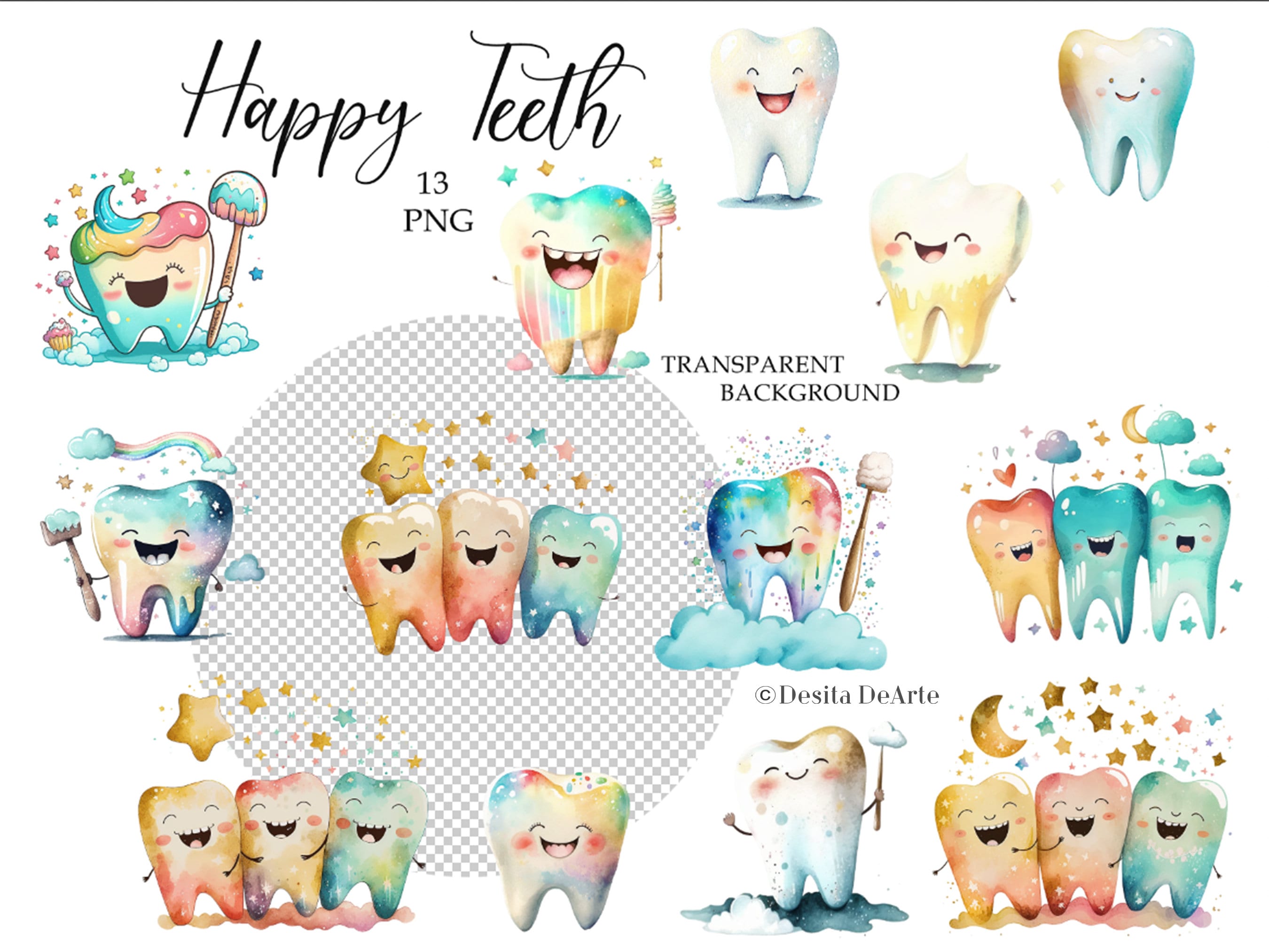 Happy Dental Patient Clipart