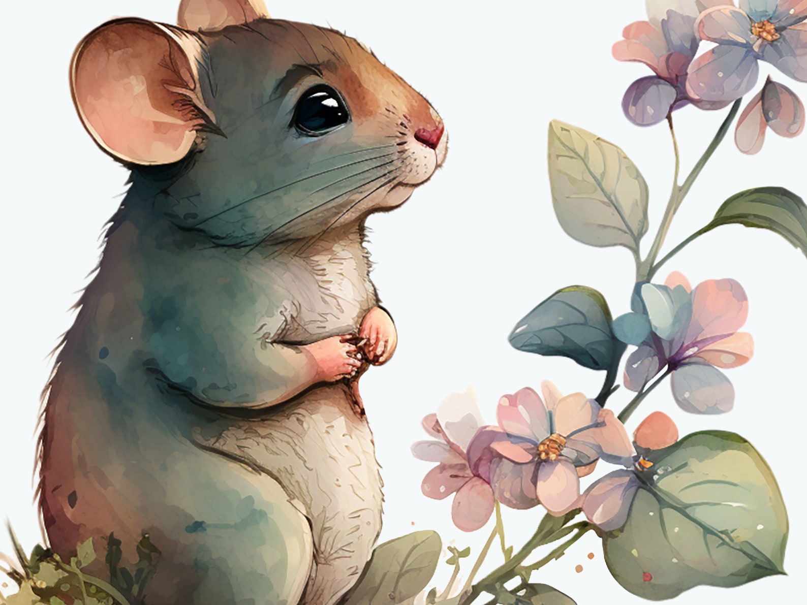 Cute Mice Clipart, Nursery Decor, Instant Download, PNG - Etsy