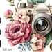 Floral Cameras Clipart, Cameras Png, Vintage Clipart, Retro Clip Art ...