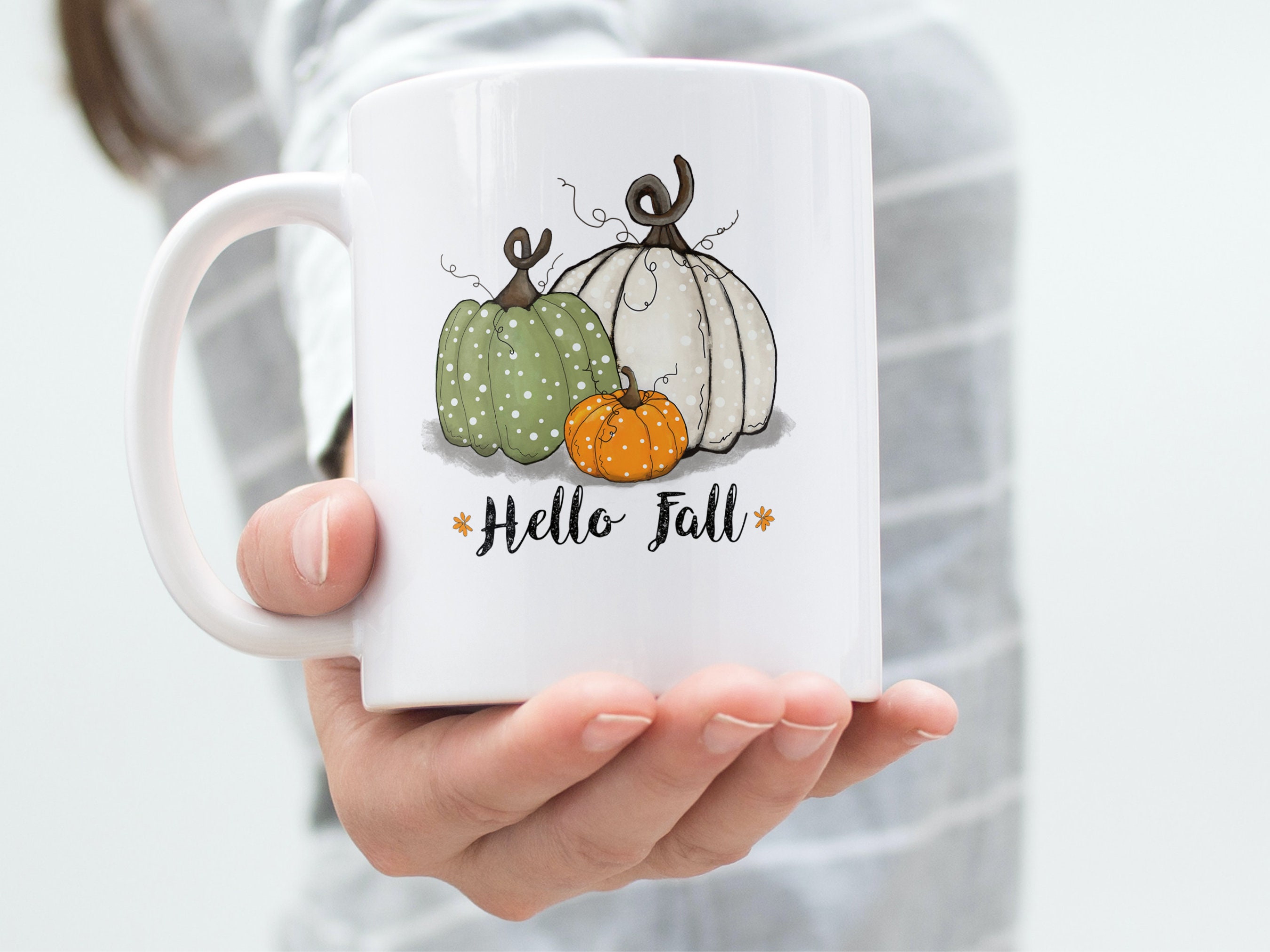 Hello Fall PNG, Fall PUMPKINS Sublimation Designs Downloads, Happy Fall ...