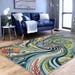Nautilus Shell Rug: Vibrant Marine Life Art, Non-slip Woven Rug - Etsy