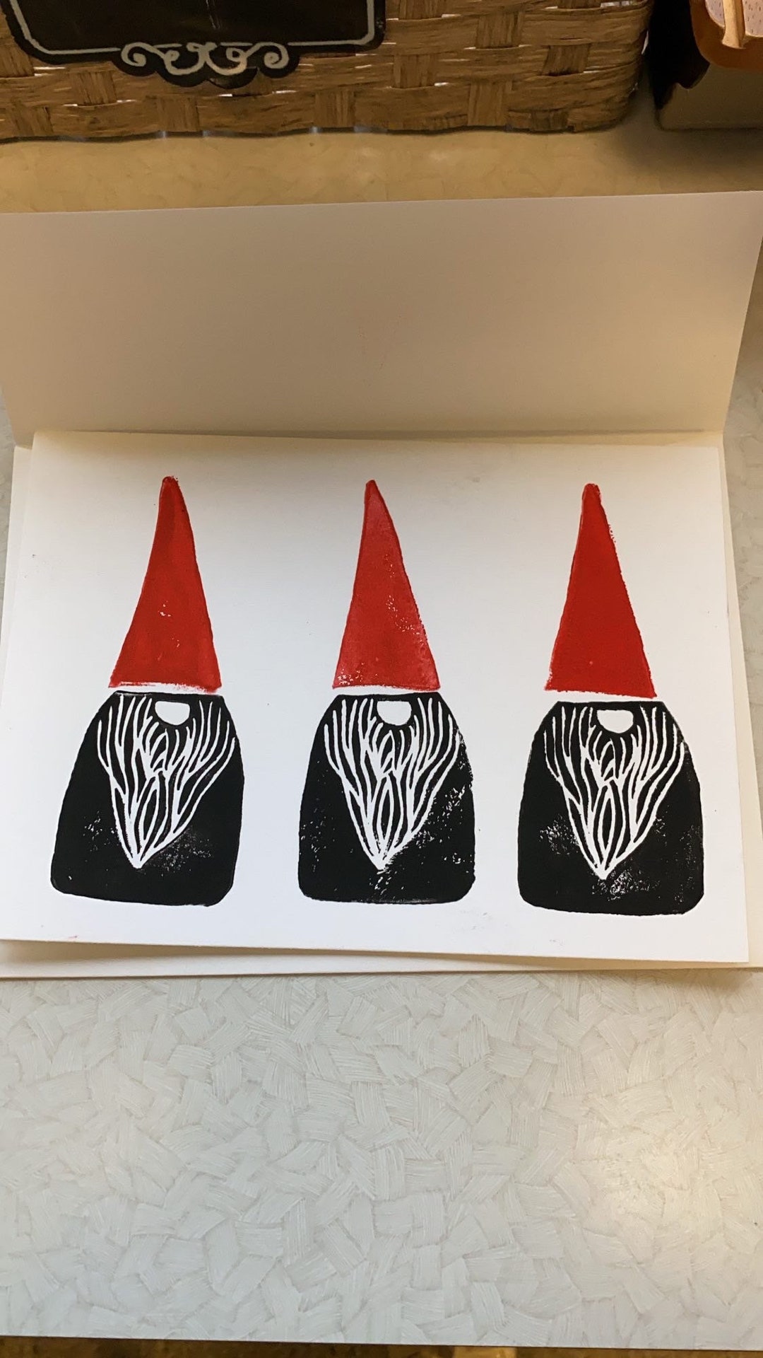 Holiday Hand Printed Linocut Cards - Etsy