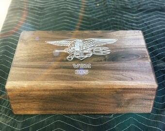 Navy Keepsake Box | Etsy