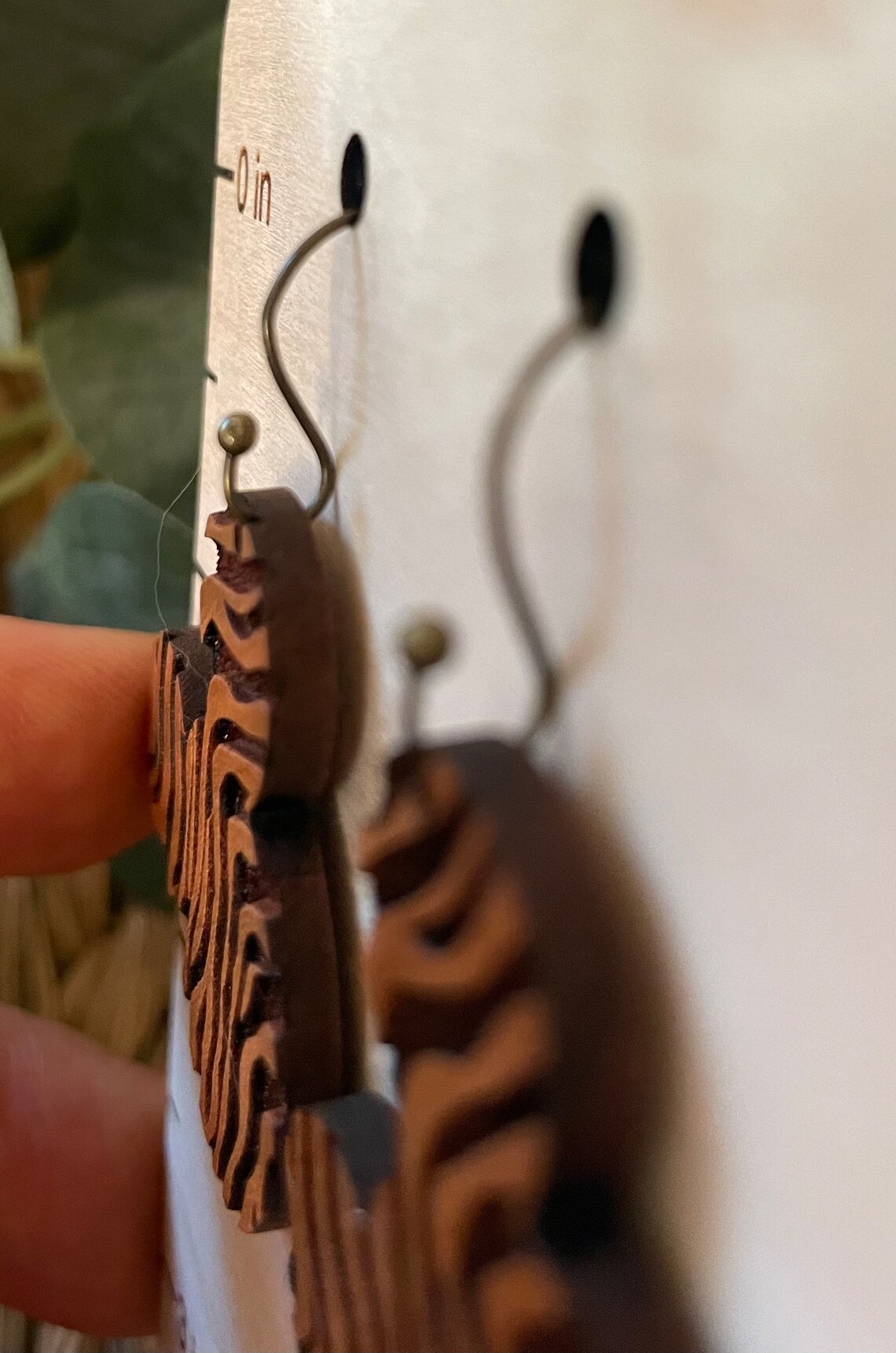 Mandala Mouse, Laser Cut and Engraved Cherry Wood Dangle Earrings, Made ...
