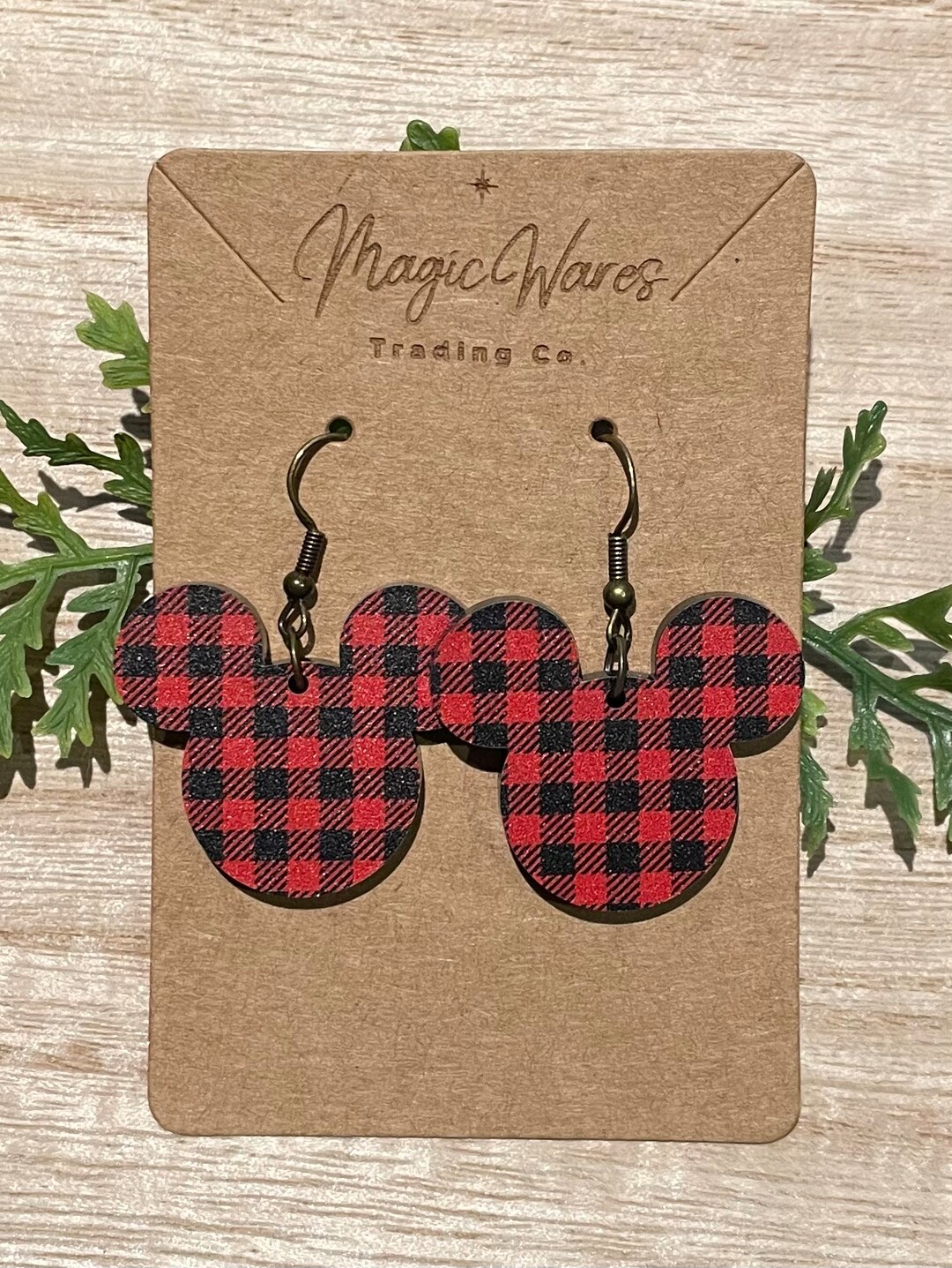 Red Buffalo Plaid Laser Cut Earrings Red Plaid Pattern - Etsy