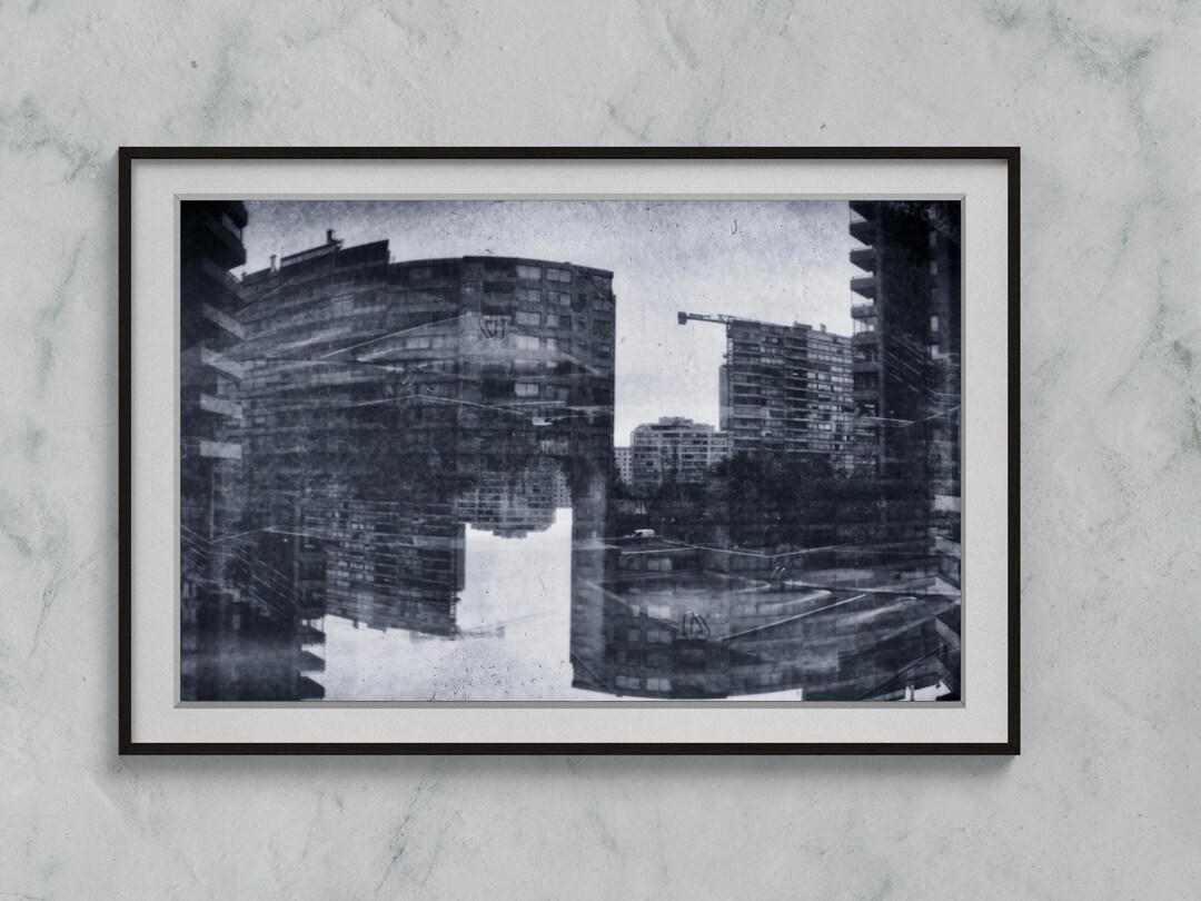 Pinhole Photography Art Print, Blue Series No. 2, Abstract Vintage ...