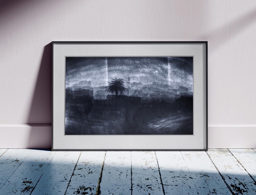 Pinhole Photography Art Print, Moody Dream City Landscape, Wabi Sabi ...