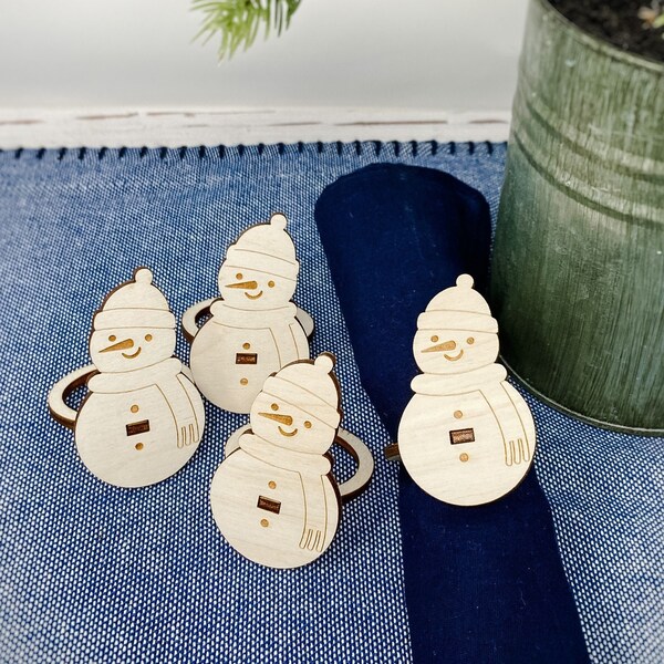 Snowman Napkins - Etsy
